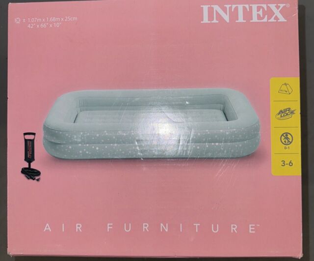 Intex Airbed Air Mattress Travel Bed Camping Kidz Set 66810np 42” X by ...