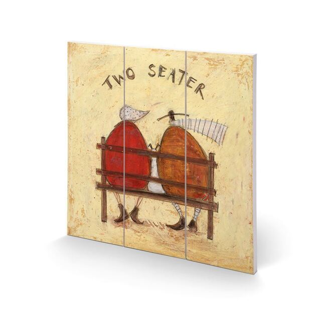 Sam Toft (two Seater) 30 X 30cm Wooden Wall Art Print by eBay ...