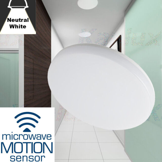 Led Ceiling Wall Outdoor Bathroom Corridor Bulkhead Light Ip54 Motion ...