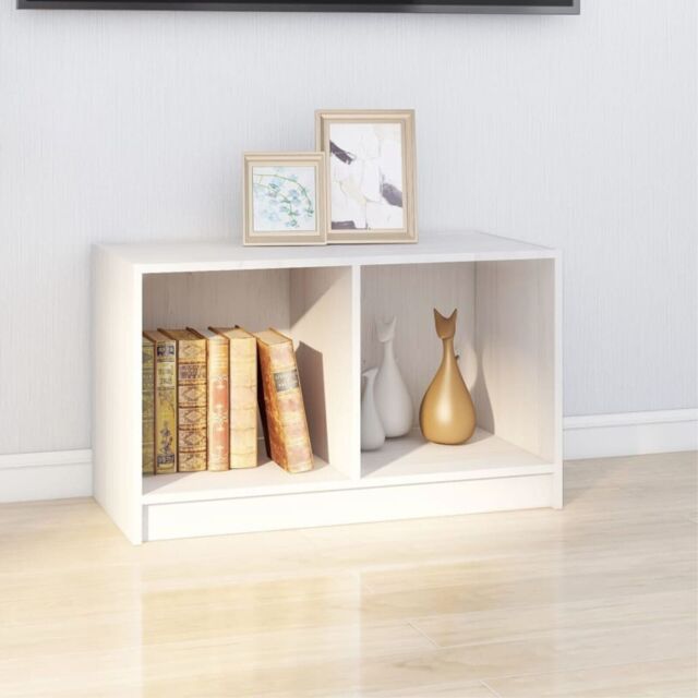 Tv Cabinet Tv Stand Stereo Hifi Cabinet White Colour Solid Pinewood by ...