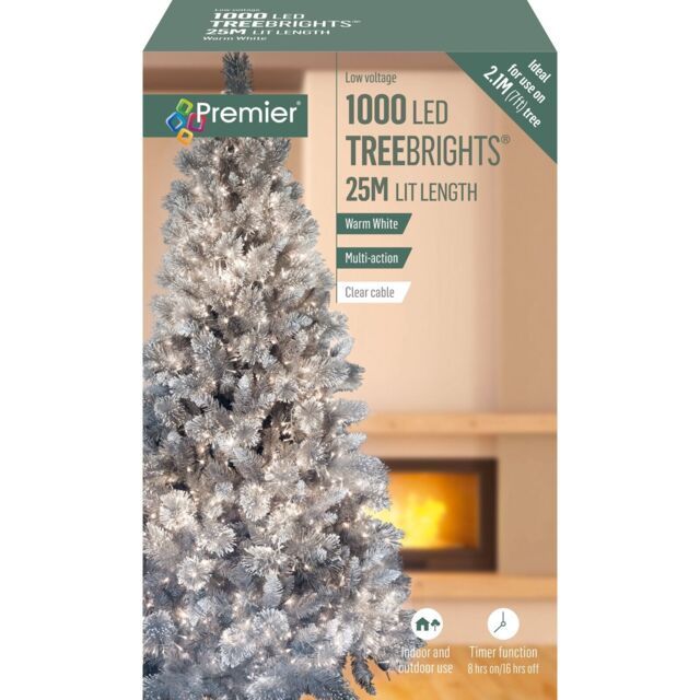 1000 Leds Treebrights Christmas Tree Lights Timer With Clear Cable - by ...
