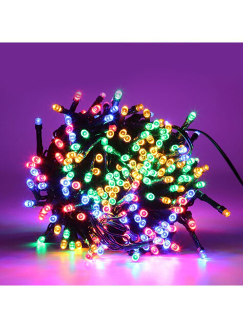 300 Multi Coloured Chaser Lights, Indoor Outdoor, Mains, 8 Functions ...