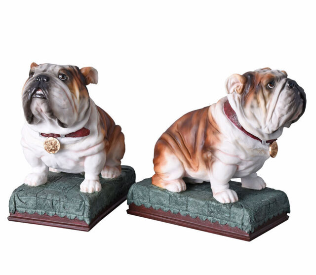 Two Bulldog Bookends Dog Figure Book Stand Veronese by eBay | ufurnish.com