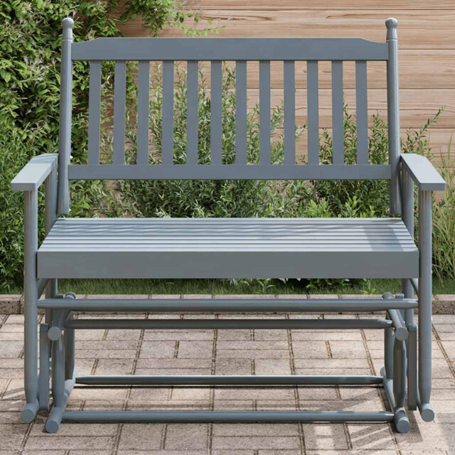 Glider Bench Rocking Bench Outdoor Bench Garden Bench Solid Wood by ...