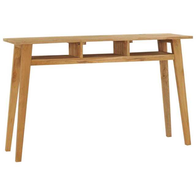 Solid Teak Wood Console Table Hallway Storage Telephone Sideboard by ...
