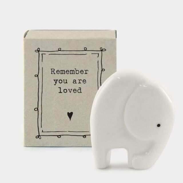 "East Of India Elephant - ""remember You Are Loved'' - Keepsake" by ...