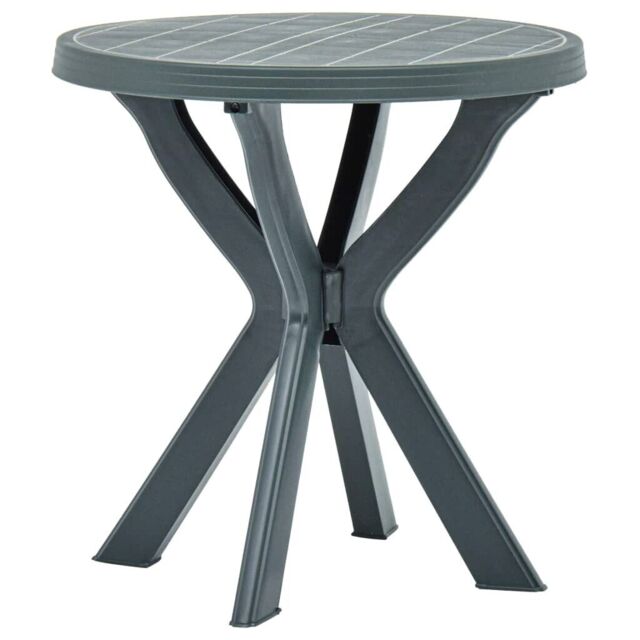 Vidaxl Bistro Table Green Ø70 Cm Plastic by eBay | ufurnish.com
