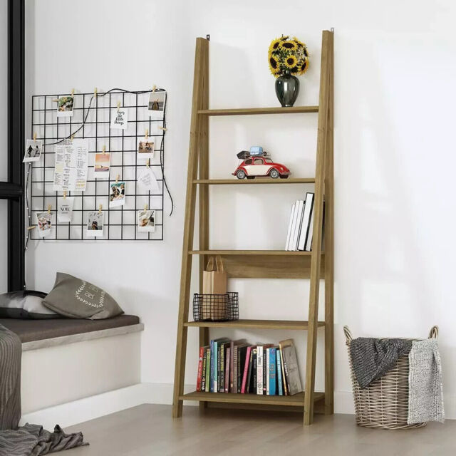 Lpd - Ladder Bookcase Shelving Unit Rack Shelf Display Stand Storage by ...