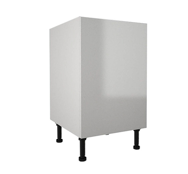 Homebase High Gloss Slab White 500mm Base Unit Kitchen Cabinet by eBay ...