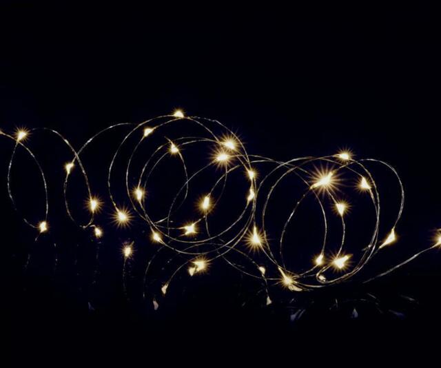 Premier Micro 50 Multi Action Pin Wire Battery Led Lights Warm White by ...