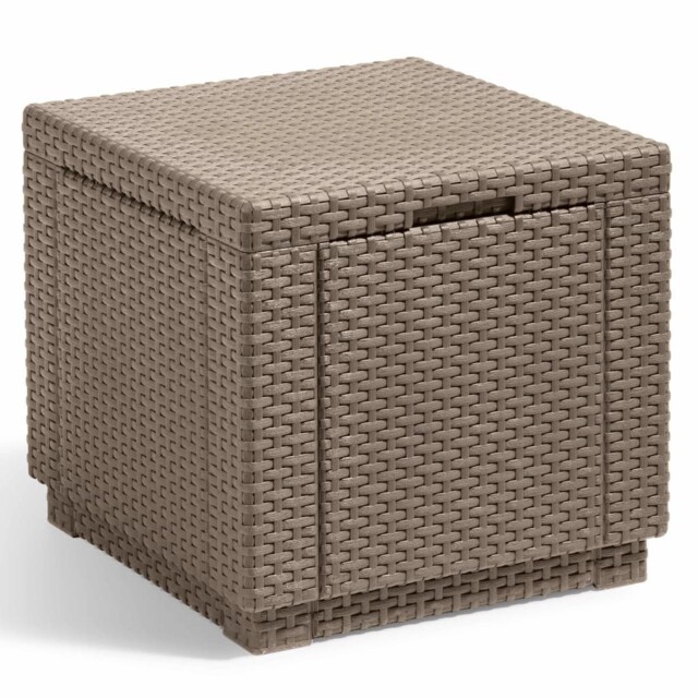 Keter Cube Storage Pouf 213785 Storage Ottoman Wicker Pouf Cube by eBay ...