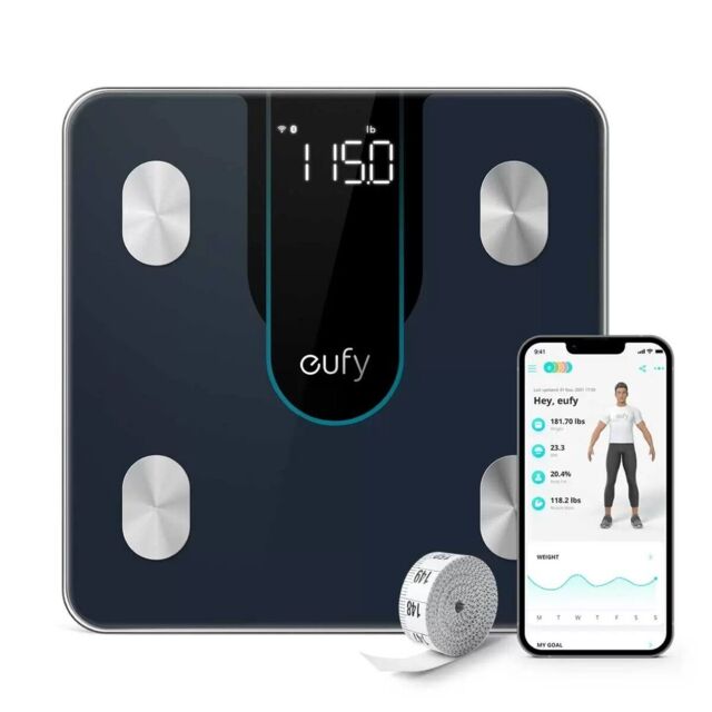 Eufy Smart Scale P2 Digital Body Scale In Black Full Body Analysis by ...
