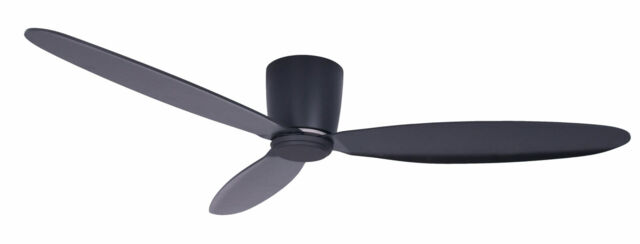 Dc Ceiling Fan With Remote Control Flush Mount Airfusion Radar Black by ...