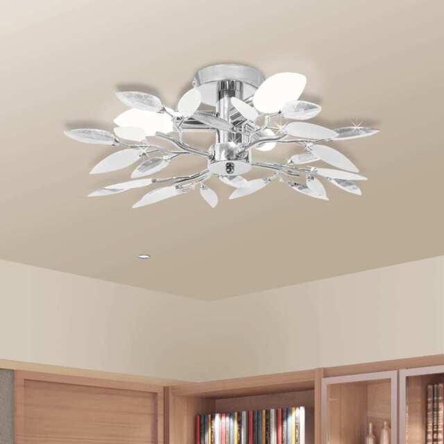 Modern Indoor Ceiling Lamp With Leaf Arm Chandelier Ceiling Light Home ...