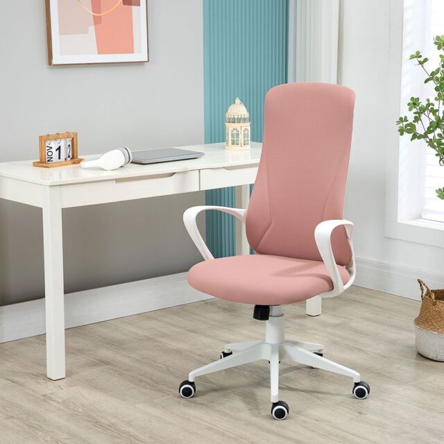 Vinsetto Pink High-back Adjustable Desk Chair - Comfort Meets Style by ...