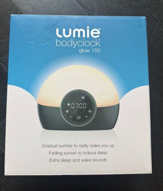 Lumie Bodyclock Glow 150 Digital Electric Alarm Clock - Black - Brand ...