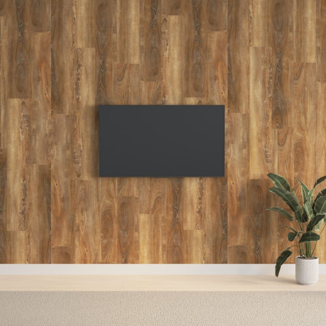 Wall Panels Wood Look Pvc 2.06 M² 3d Wall Paper Cladding Wall Covering ...