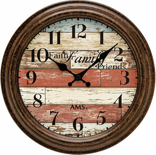 Ams 9619 Wall Clock - Classic Wall Clocks - Classic Wall Clocks Retro ...