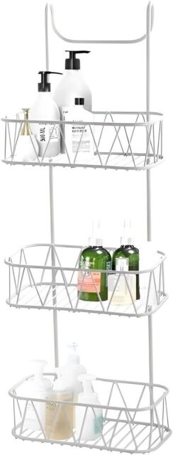 Over Door Plastic Non Rustic Coated Wire Shower Rack Caddy Holder by ...