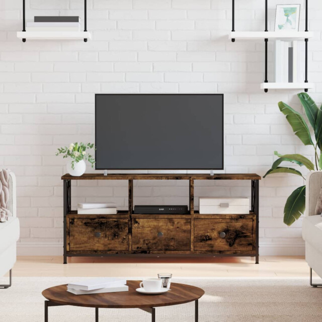 Modern Wooden Tv Tele Stand Media Unit Cabinet With 3 Drawers & Open by ...