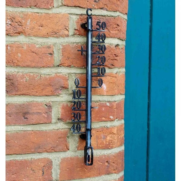 Garden Wall Thermometer Temperature Gauge Indoor Outdoor 16'' Heavy by ...