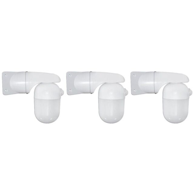 3 X Eterna Wellwhpir Led 'wellglass' Corner Mounted Light Fitting Pir ...