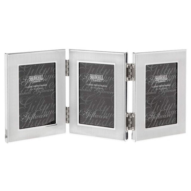 Satin Silver Triple Aperture Photo Frame 2 X 3-inch - Great Gift And by ...