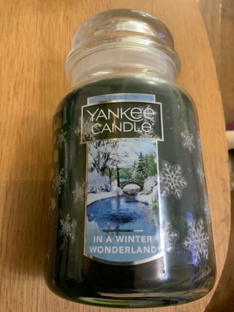 Yankee Candle 22oz In A Winter Wonderland Large Snowflake Jar Rare by ...