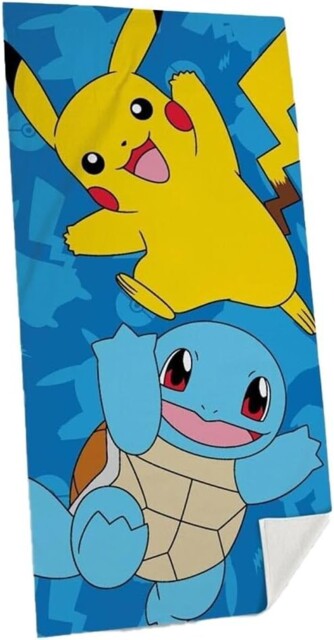 Pokemon Beach Towel Pikachu Squirtle 70x140cm Cotton Large Towel by ...
