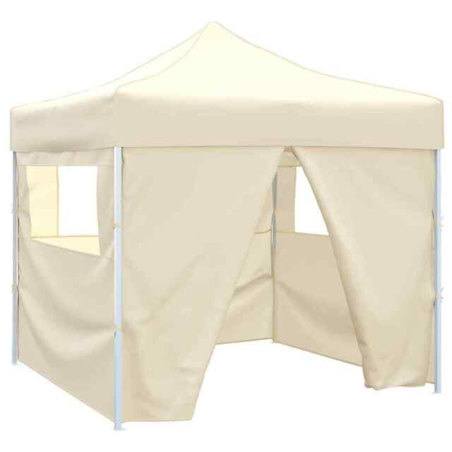 Foldable Tent With 4 Walls Canopy Patio Pavilion Gazebo Marquee Canopy ...