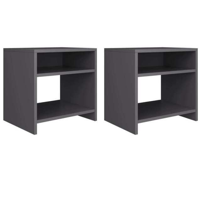 1/2x Bedside Cabinet Chipboard Home Telephone Nightstand Multi Colours ...