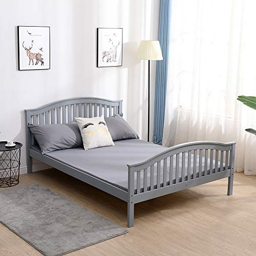 Double 4ft 6-inch Bed Frame With Headboard, High End, Slatted Base, by ...