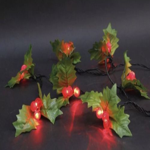 120 Led Holly Berry Red Green Led Indoor Outdoor Xmas Lights Static by ...