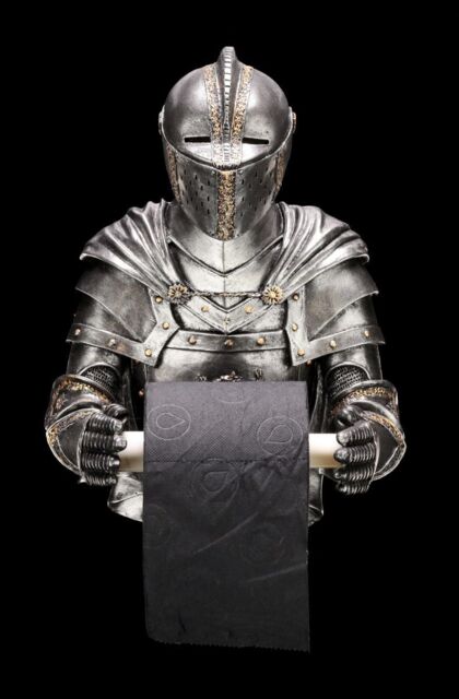 Knight Toilet Roll Holder - Sir Wipealot - Figurine Medieval Bath Deco ...