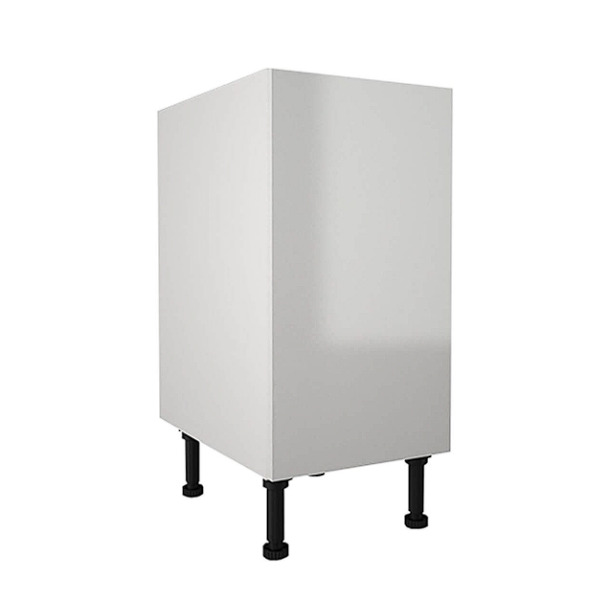 Homebase High Gloss Slab Base Unit Kitchen Cabinet 400mm - White by ...