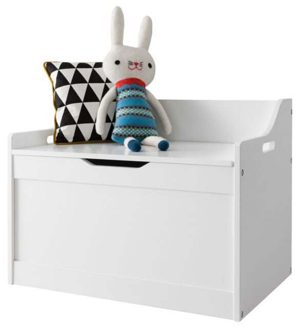 Toy Box In White Lola Toy Storage by eBay | ufurnish.com