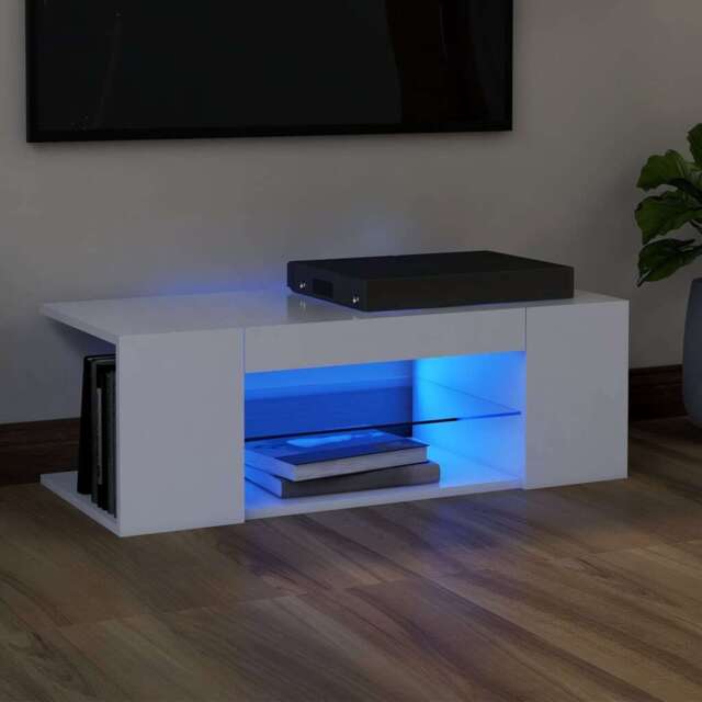 Uk Tv Cabinet,with Led Lights Tv Stand,tv Unit Hall Entertainment by ...