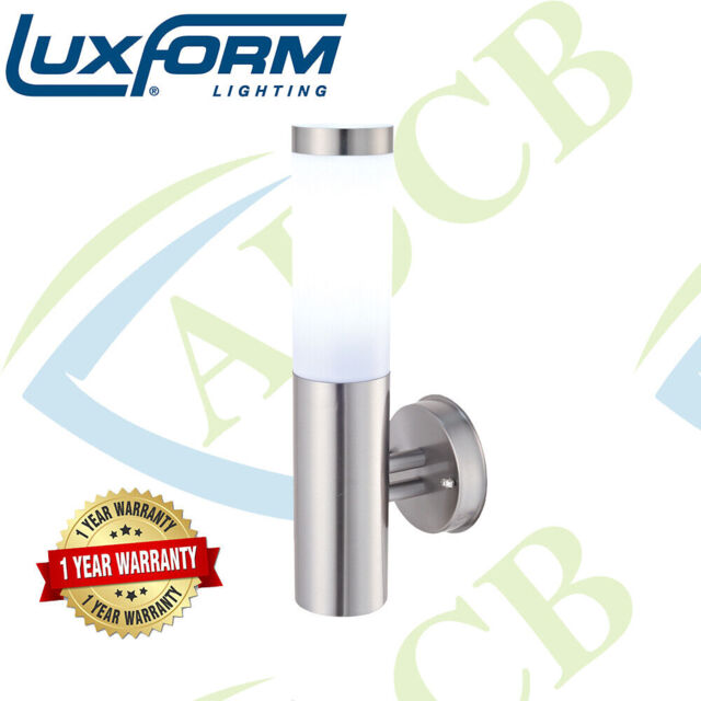 Luxform Lighting Atlanta 230v Garden Wall Light In Stainless Steel by eBay | ufurnish.com
