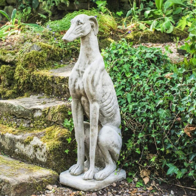 Single Large Sitting Greyhound Statue by eBay | ufurnish.com