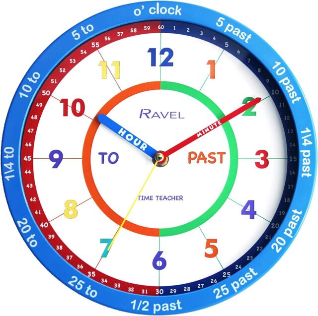 Ravel Time Teacher Analogue Wall Clock For Teens Kids Bedroom - by eBay ...