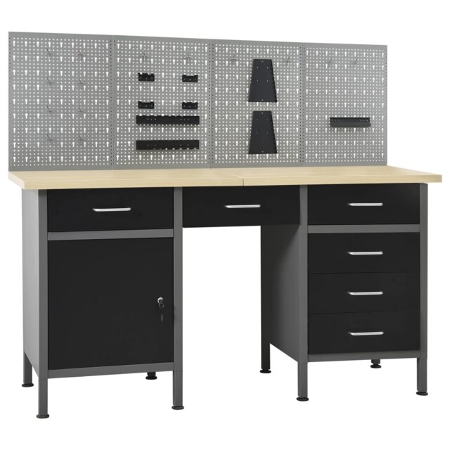 Workbench With Four Wall Panels Work Table Tool Bench Workstation by ...