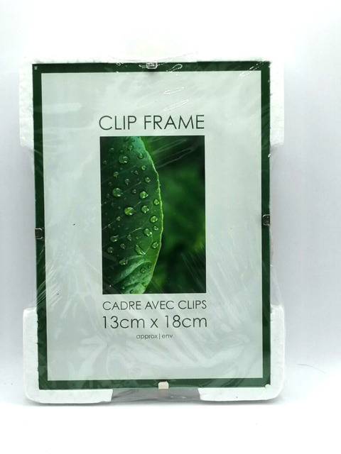 "5"" X 7"" (13 X 18 Cm) Glass Clip Frame -home & Office - Frameless ...