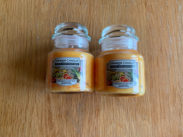 X2 Brand Yankee Candle Home Inspirations Small Jar 104g Duo -exotic by ...