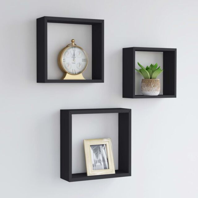 3x Wall Cube Shelves Floating Corner Shelf Display Storage Unit by eBay ...