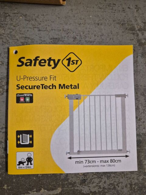 Safety Securtech Simply Close Metal Gate - White by eBay | uFurnish.com