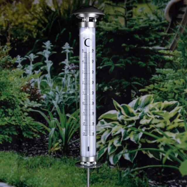 Hi Solar Garden Thermometer Light by eBay | ufurnish.com