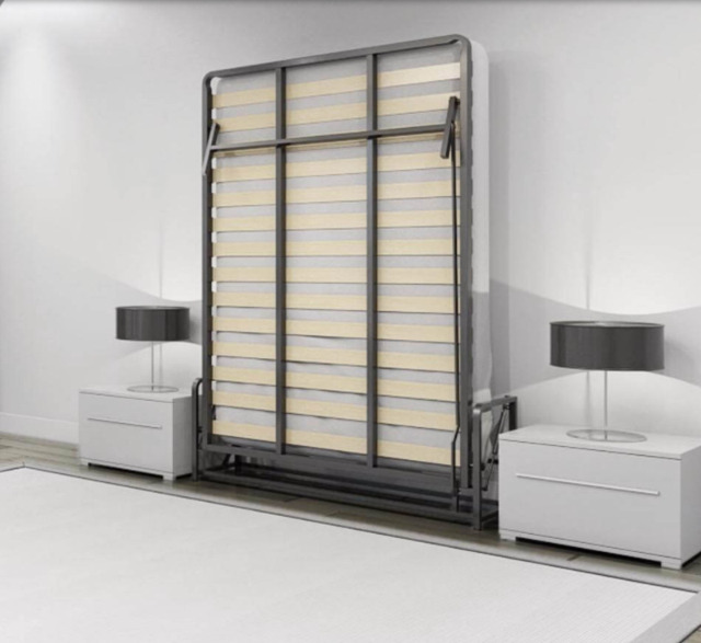 Vertical Double Wall Bed ( Folding Guest Bed, Pull Down Murphy Bed, by eBay | ufurnish.com