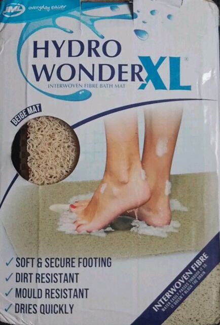 Jml Hydro-wonder Xl Beige Shower Mat Dirt/ Mould Resistantdries Quick ...