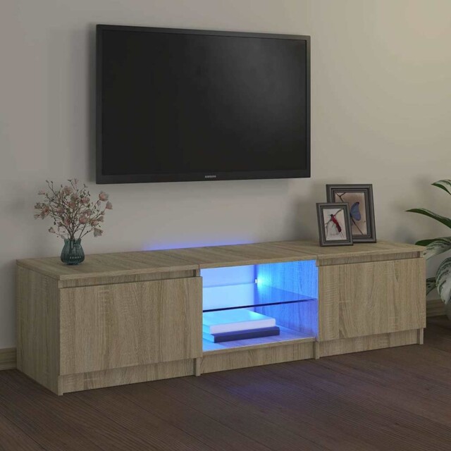 Tv Cabinet With Led Lights Tv Stand Tv Unit Hall Entertainment Cenrtre ...