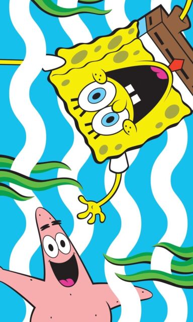 Spongebob Squarepants Hand & Face Towel 30 X 50 Cm 100% Cotton by eBay ...